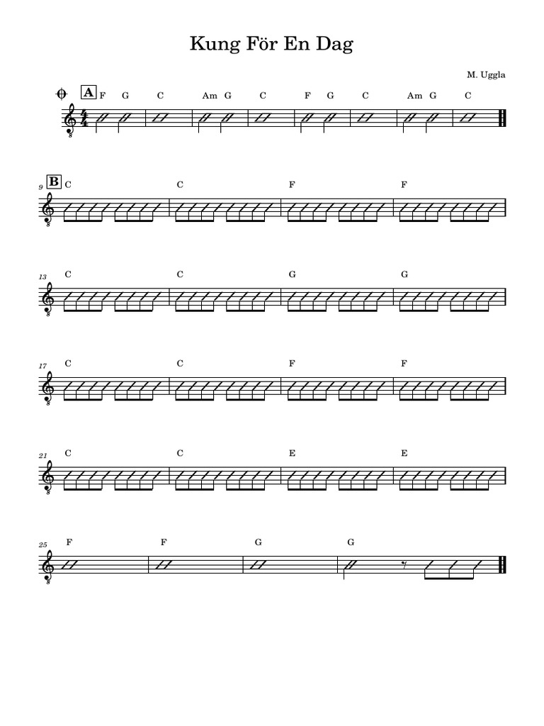 Kung För en Dag | PDF