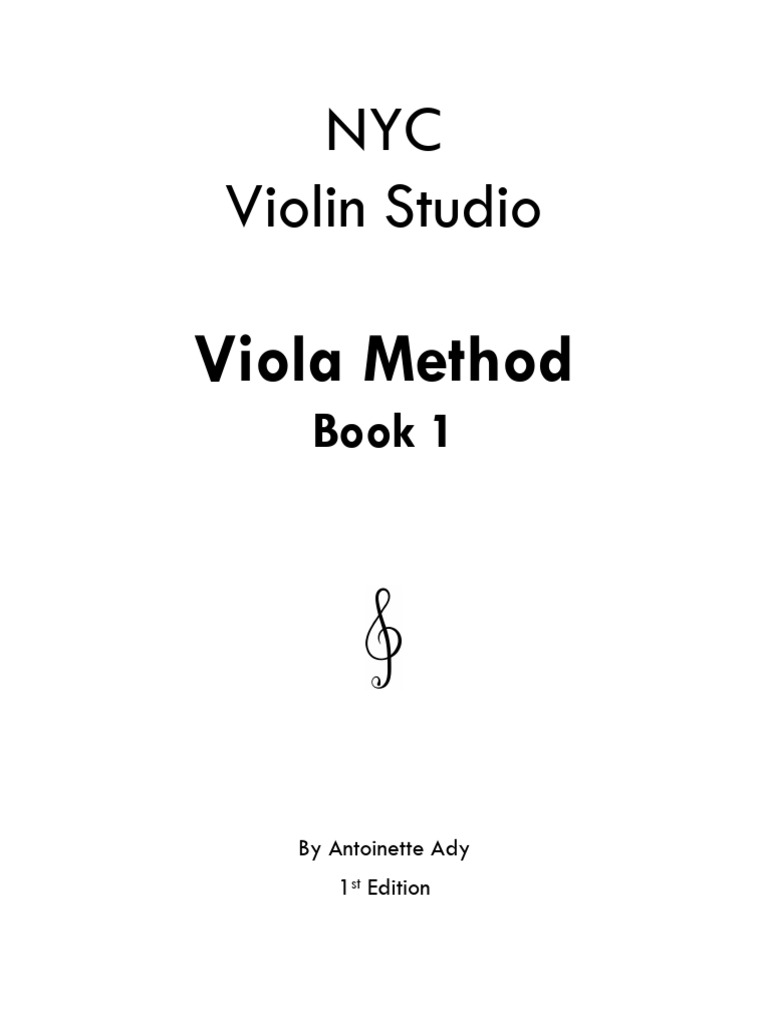 NYC Violin Studio Method Violin Book 1R VIOLA | PDF | String Instruments | Art