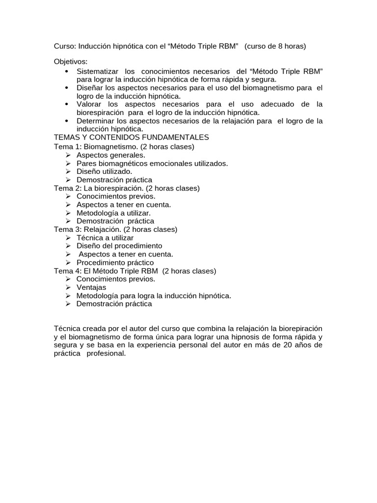 Método Triple RBM | PDF