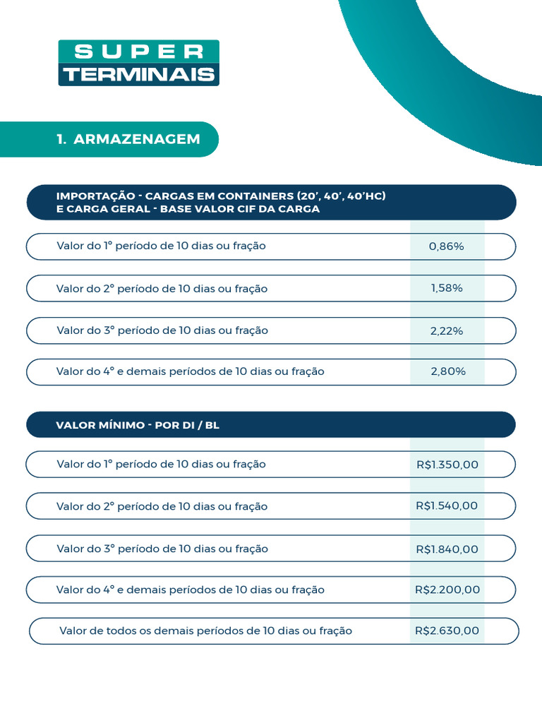 Super Terminais Tabela Preços 2024 v2 | PDF