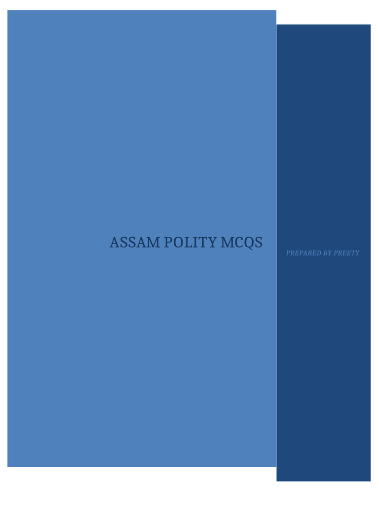 Assam Polity | PDF