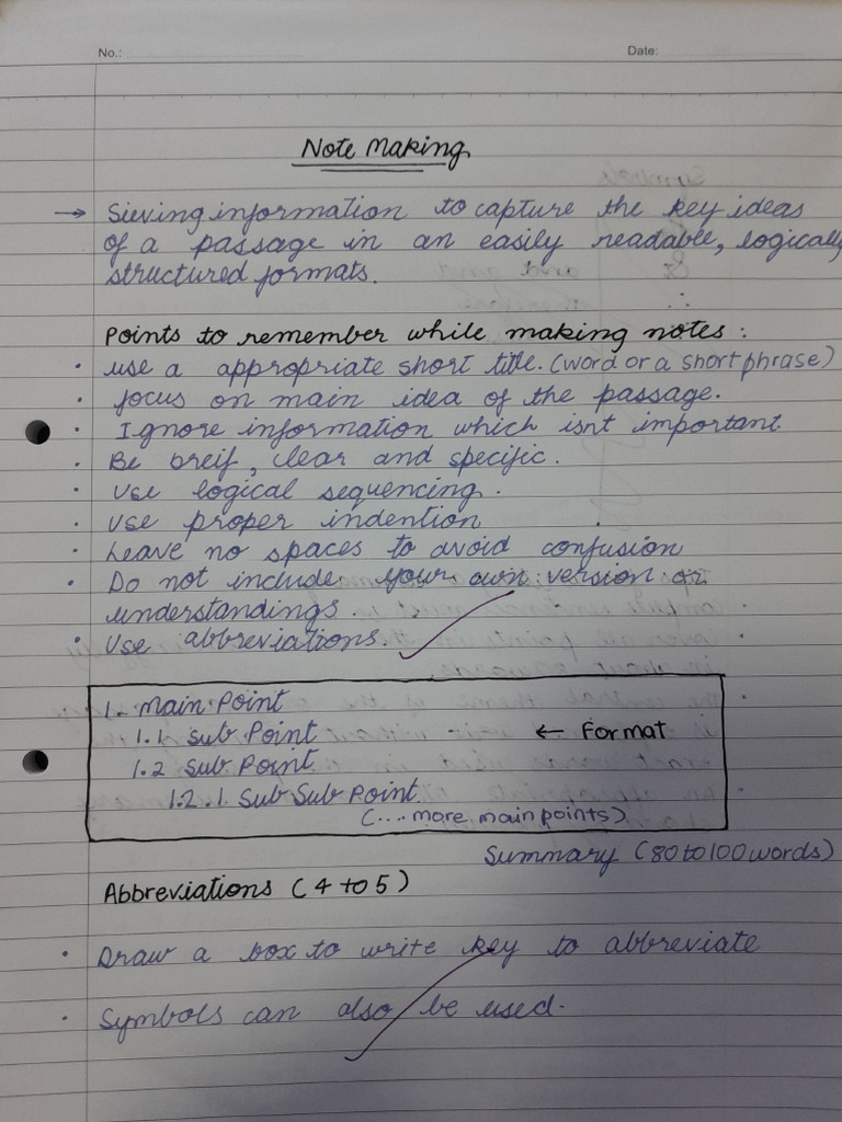 CT 2 Eng Note Making | PDF