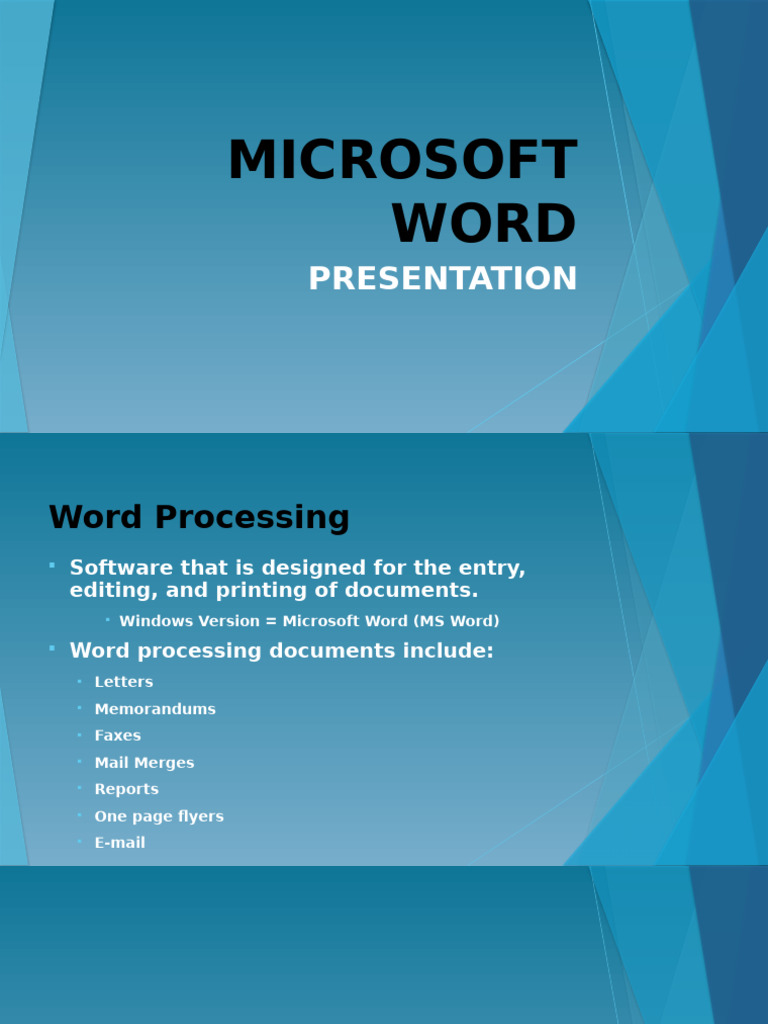 Intro Ms Word | PDF
