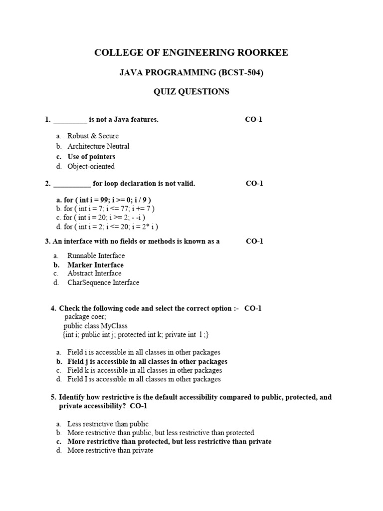 Java Programming Bcst 504 | PDF
