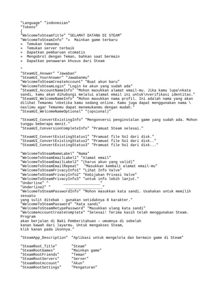 Steamui Indonesian | PDF