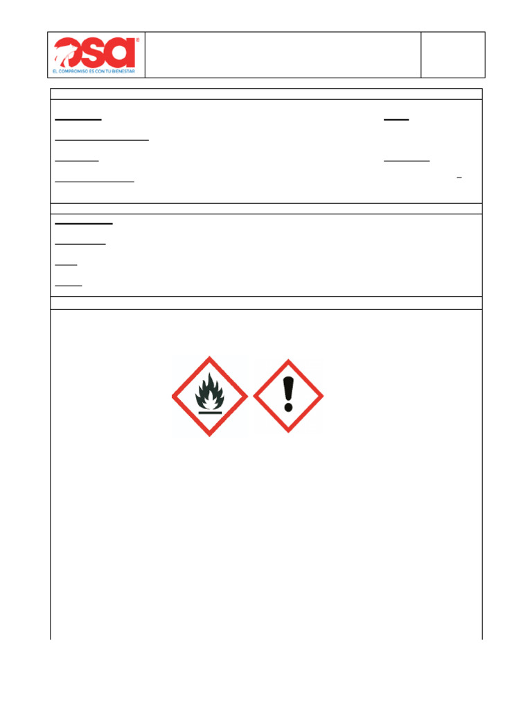 FDS Alcohol Glicerinado - OSA | PDF