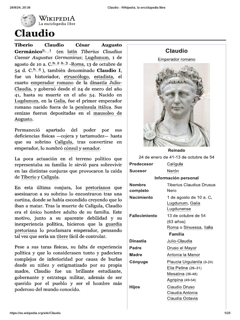 Claudio | PDF