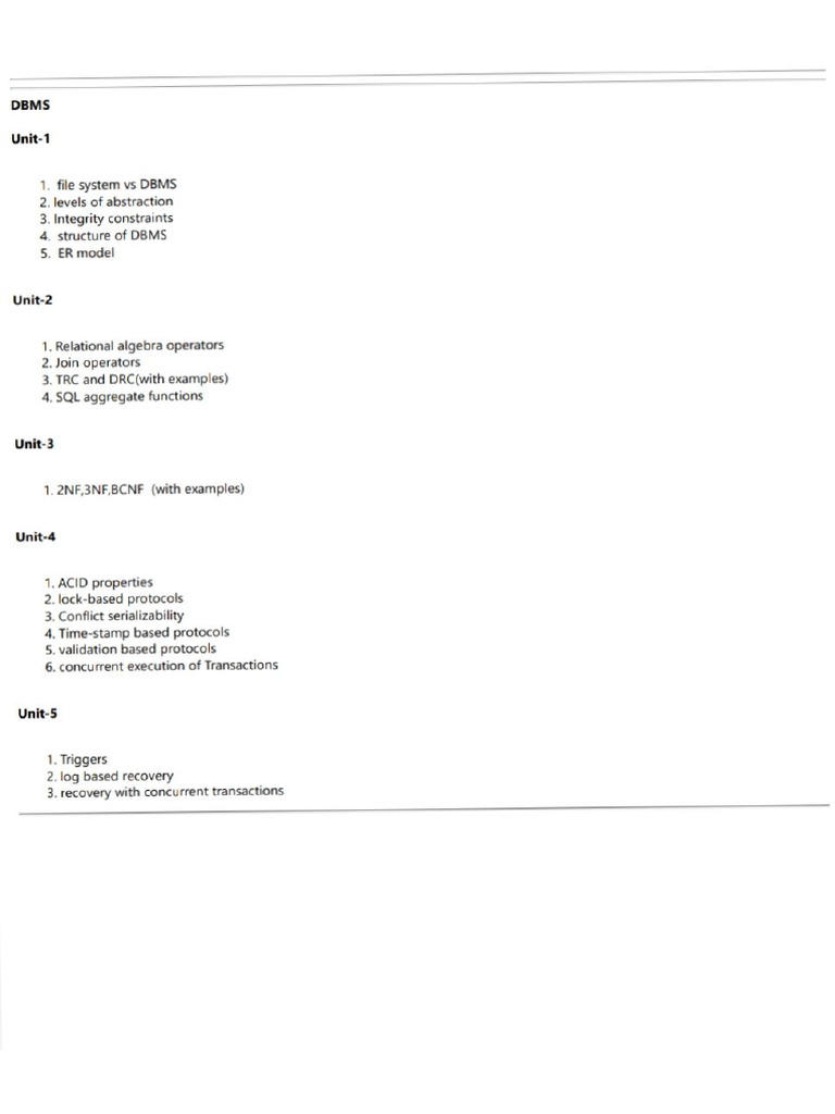 DBMS Important Key | PDF