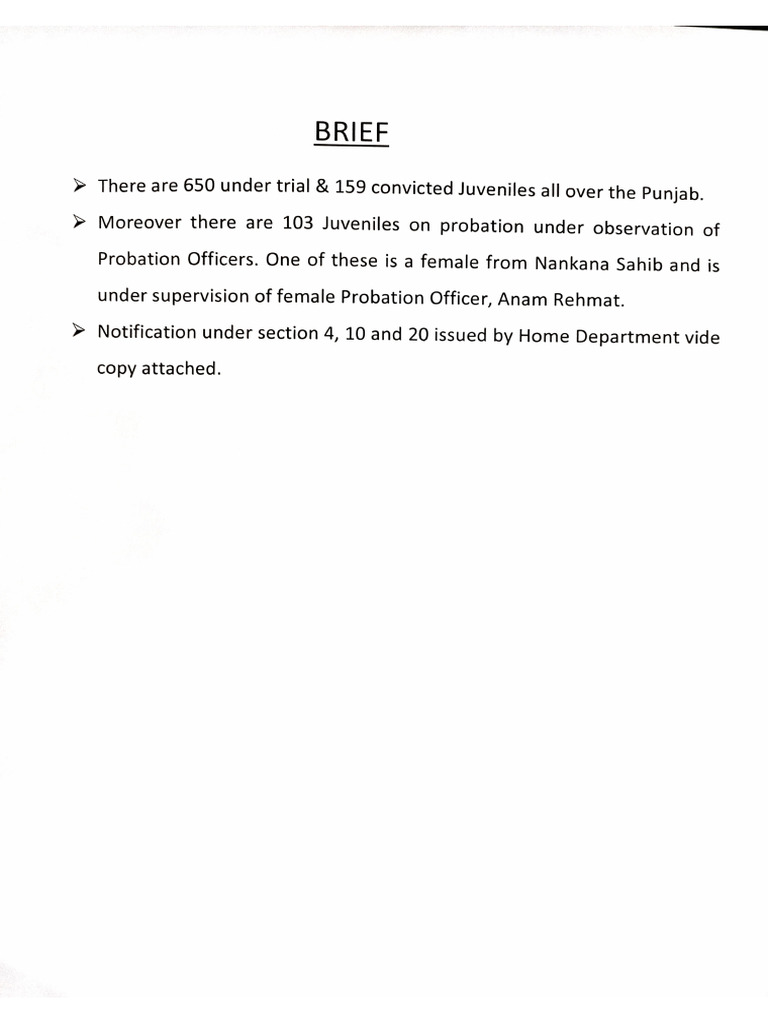 Brief Introduction of Punjab Probation and Parole | PDF