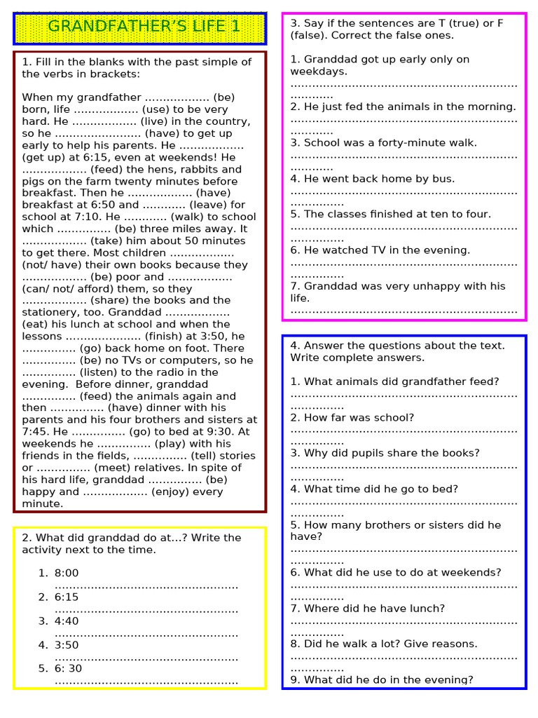 Grandfathers Life | PDF