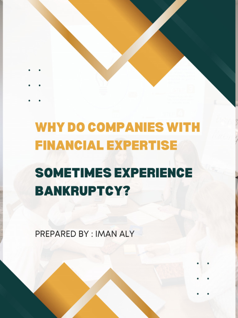 Bankruptcy Factors of Financially Astute Companies | PDF