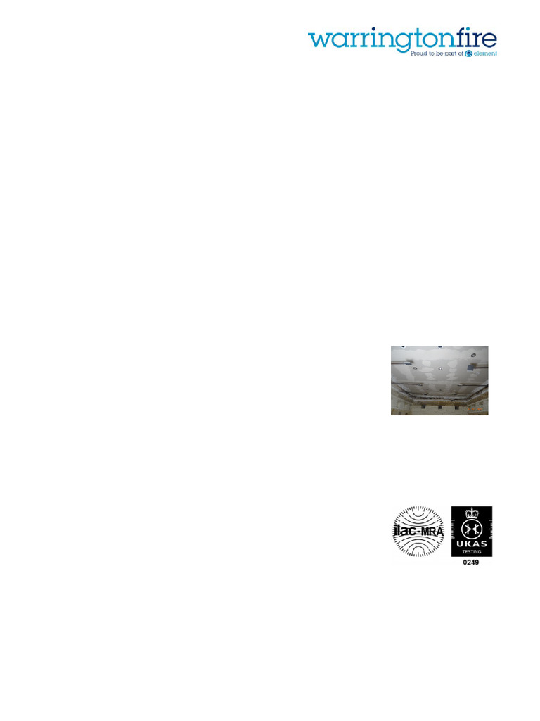 Timber Floor Fire Test Report | PDF | Drywall | Thermocouple