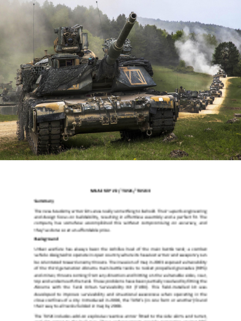 M1A2 SEP V2 Abrams MBT | PDF