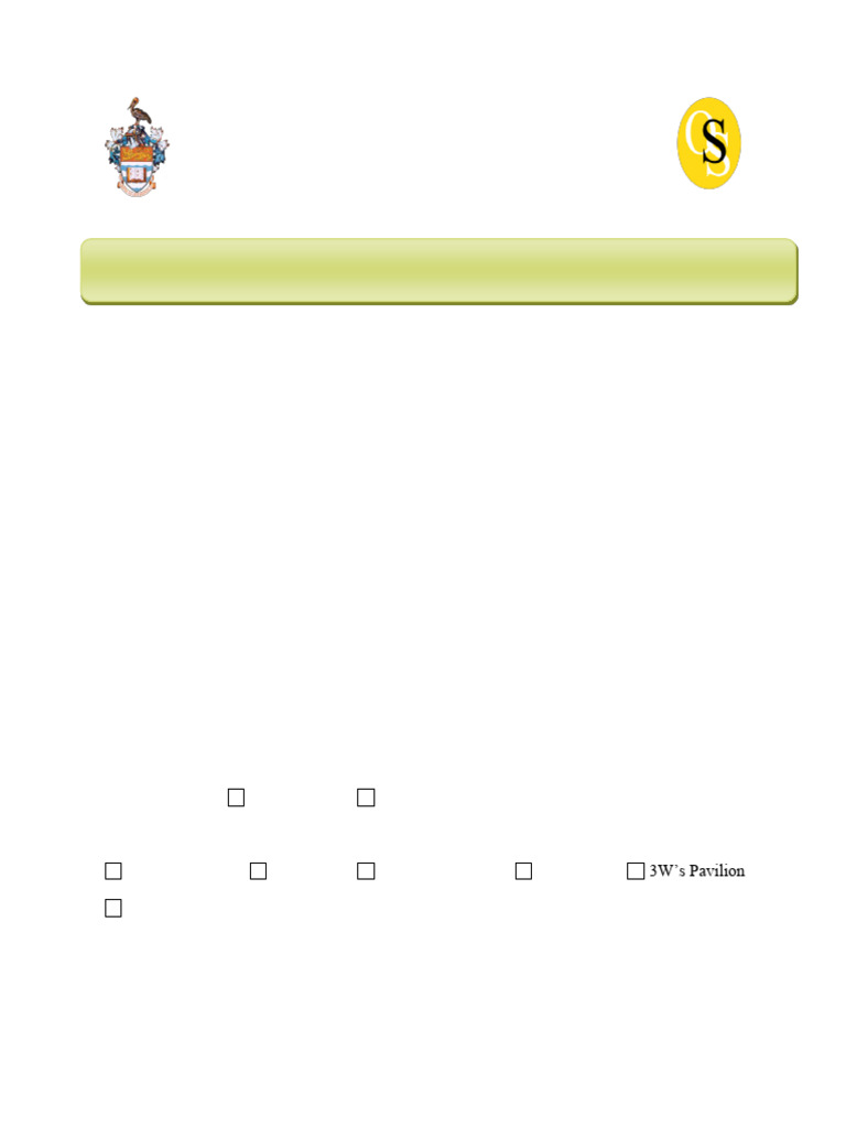 Student Activities Request Form | PDF