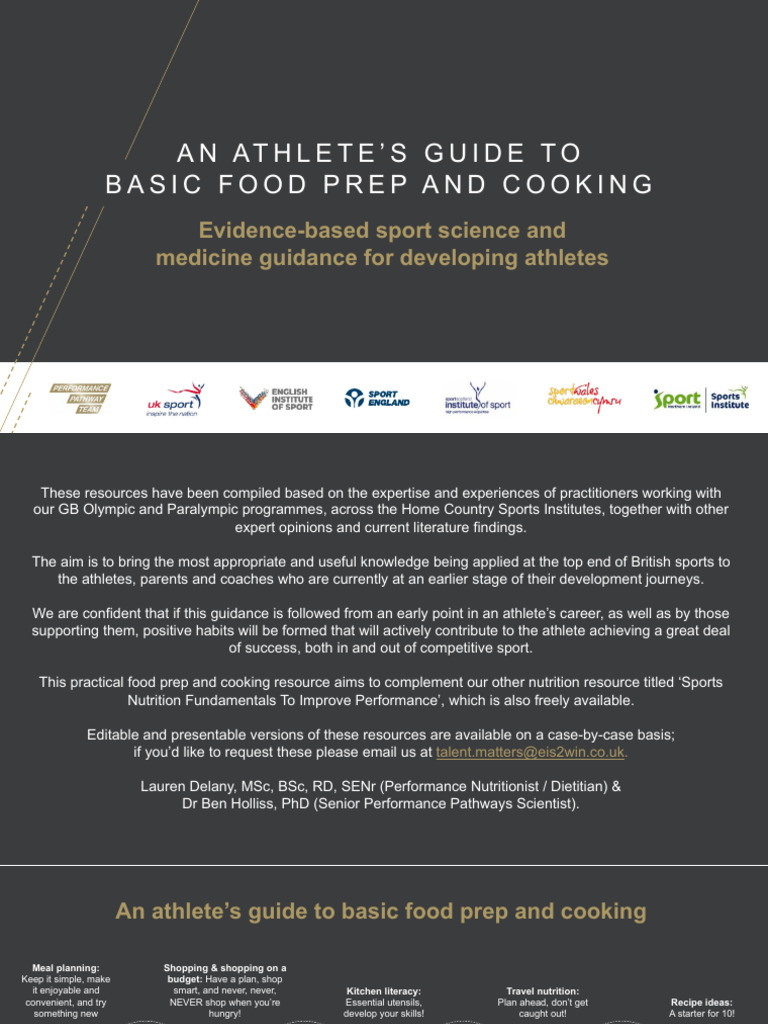 An Athlete's Guide To Basic Food Prep and Cooking Author Lauren Delany ...