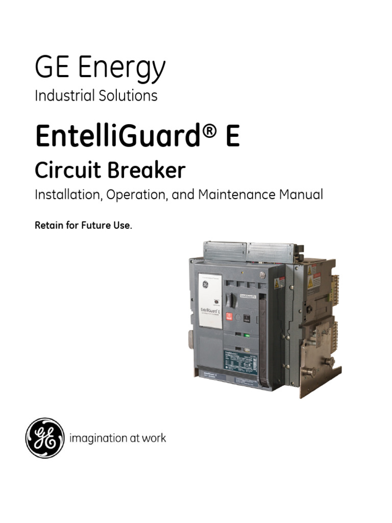 GE EntelliGuard E IOM | PDF