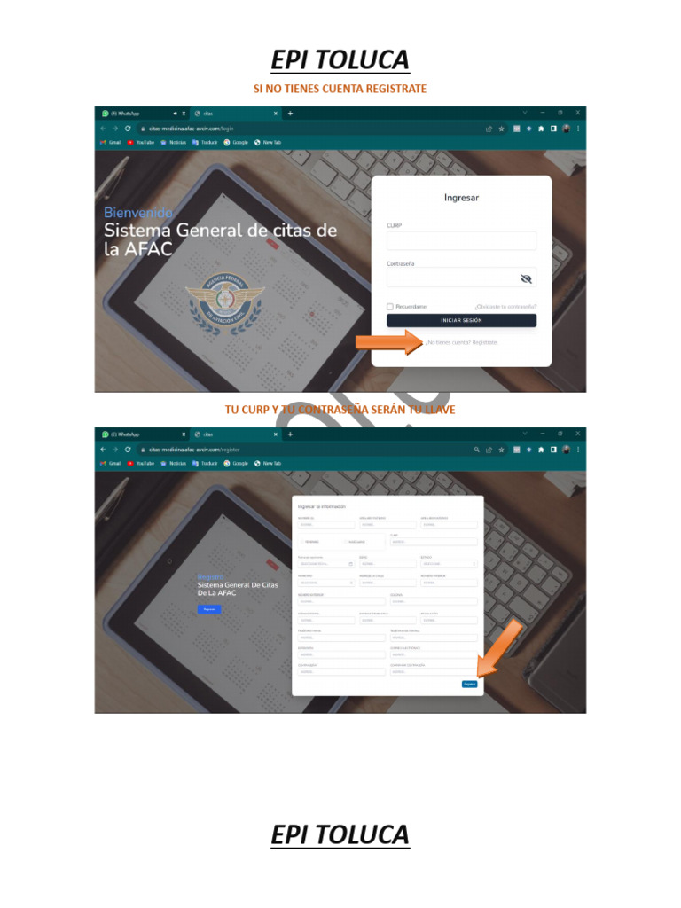 Proceso de Cita de Afac | PDF