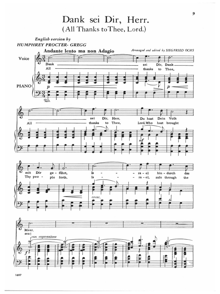 G.F.Händel, Dank Sei Dir, Herr. | PDF