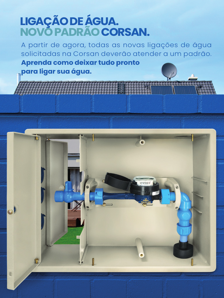 Novo Padrão para Ligação de Água Corsan | PDF