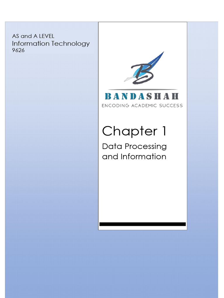 Chapter 1-Data Processing and Information 2 | PDF