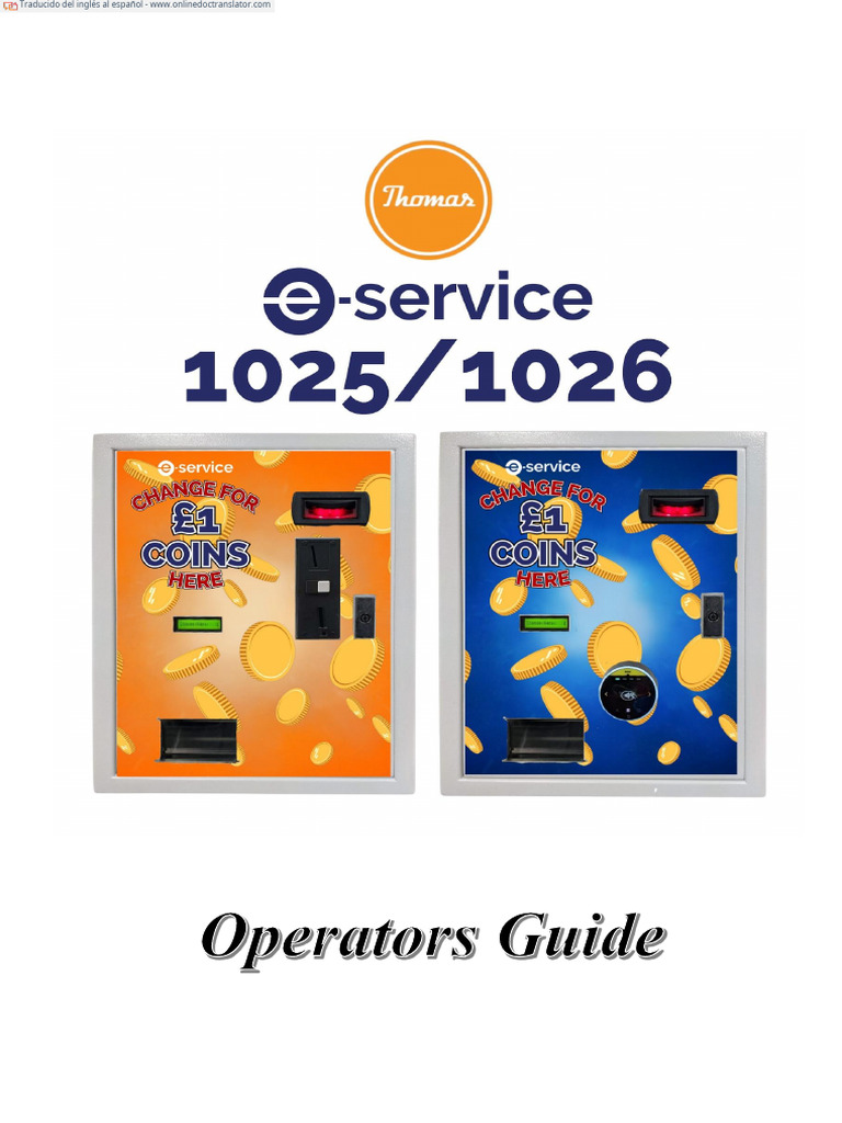 1025 - 1026 Operator Guide - RV932-18.en - Es | PDF