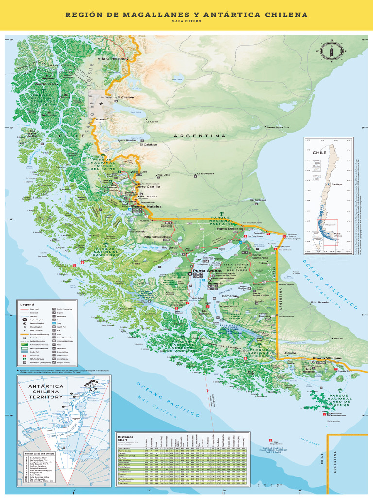 Mapa Region Magallanes y Antartica Chilena Español WEB 1 | PDF ...