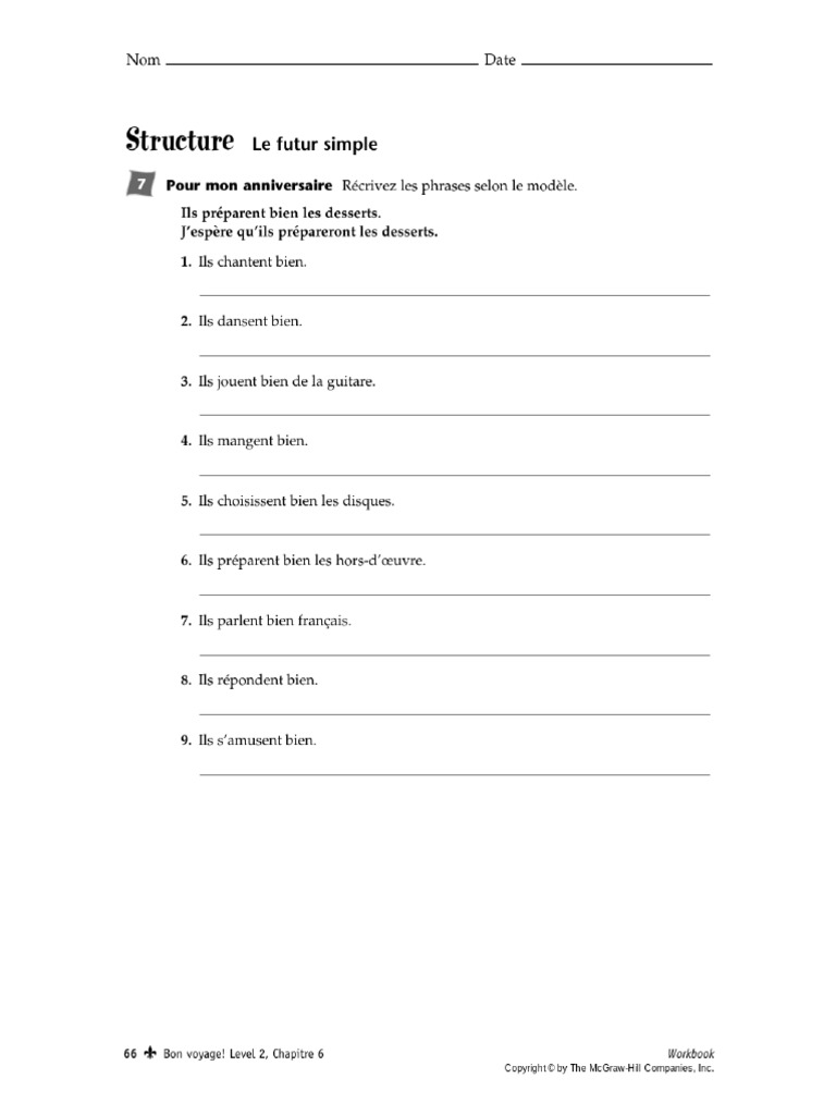 French Guide - Futur Proche | PDF