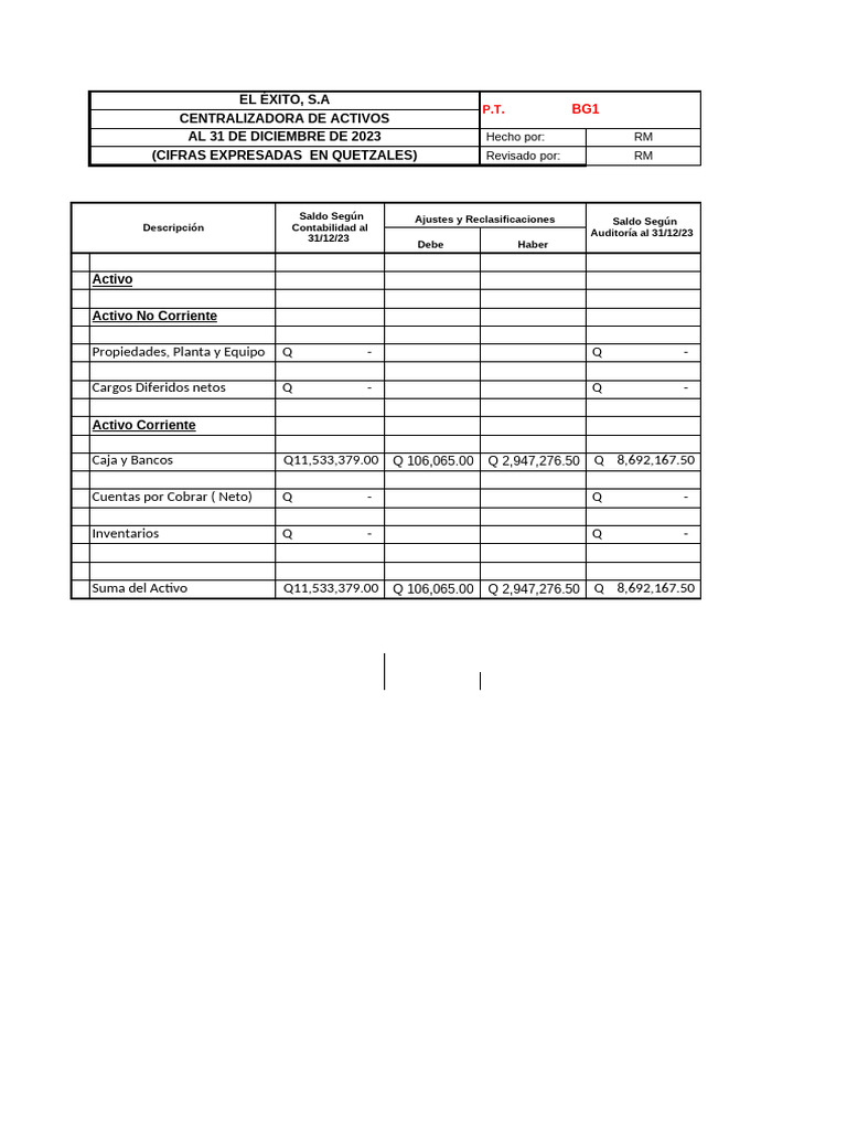 Formatos Del Rubro de Caja y Bancos Repaso | PDF | Bancos | Auditoría