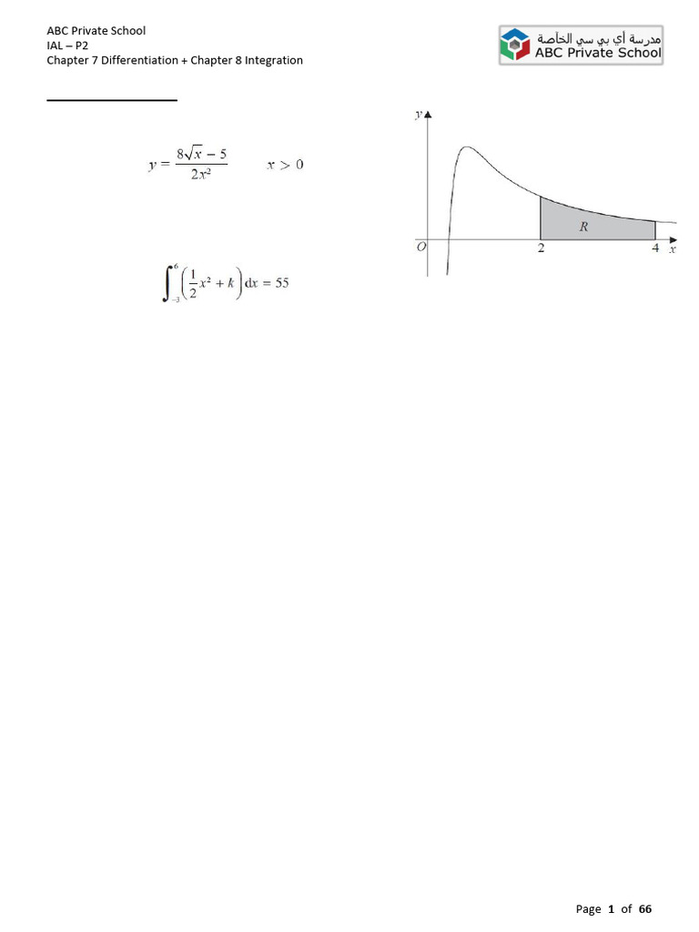 IAL - P2-Chp-7-8-Differeniation - Integration | PDF