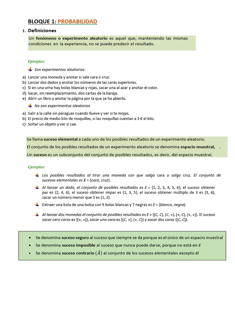 Teoria Probabilidad Binomial 2n Batx | PDF
