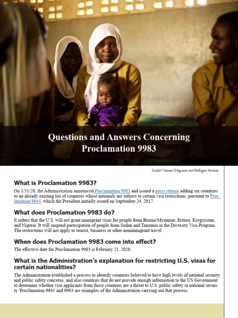 Proclamation-9983-QA | PDF