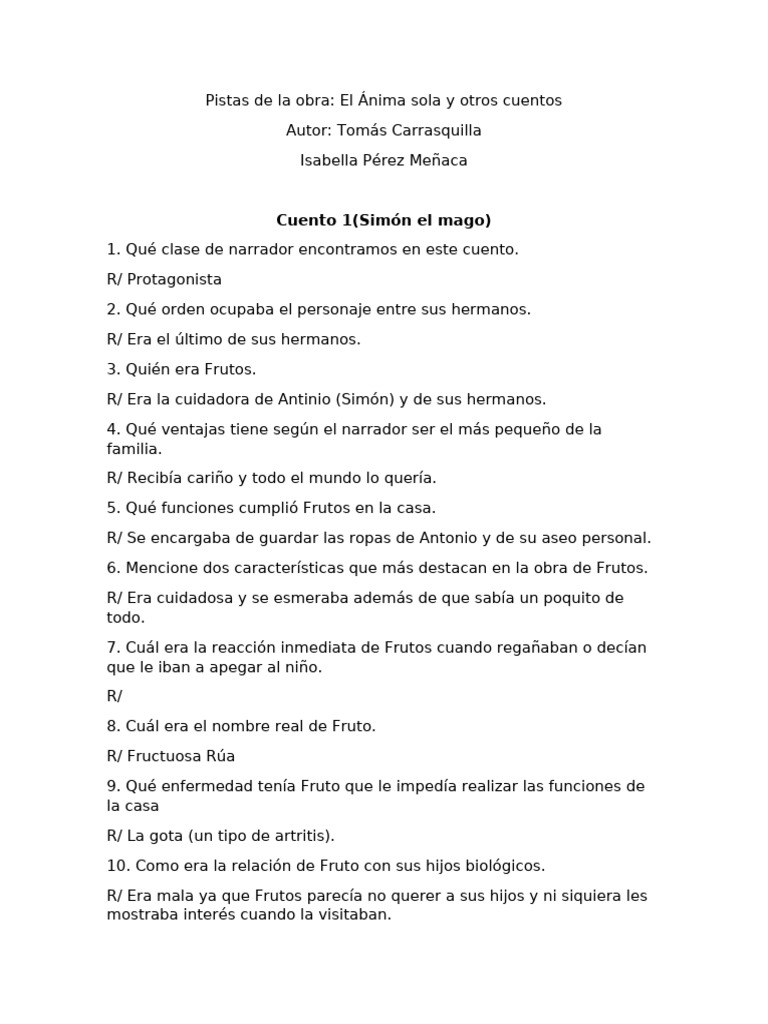 Anima Sola | PDF