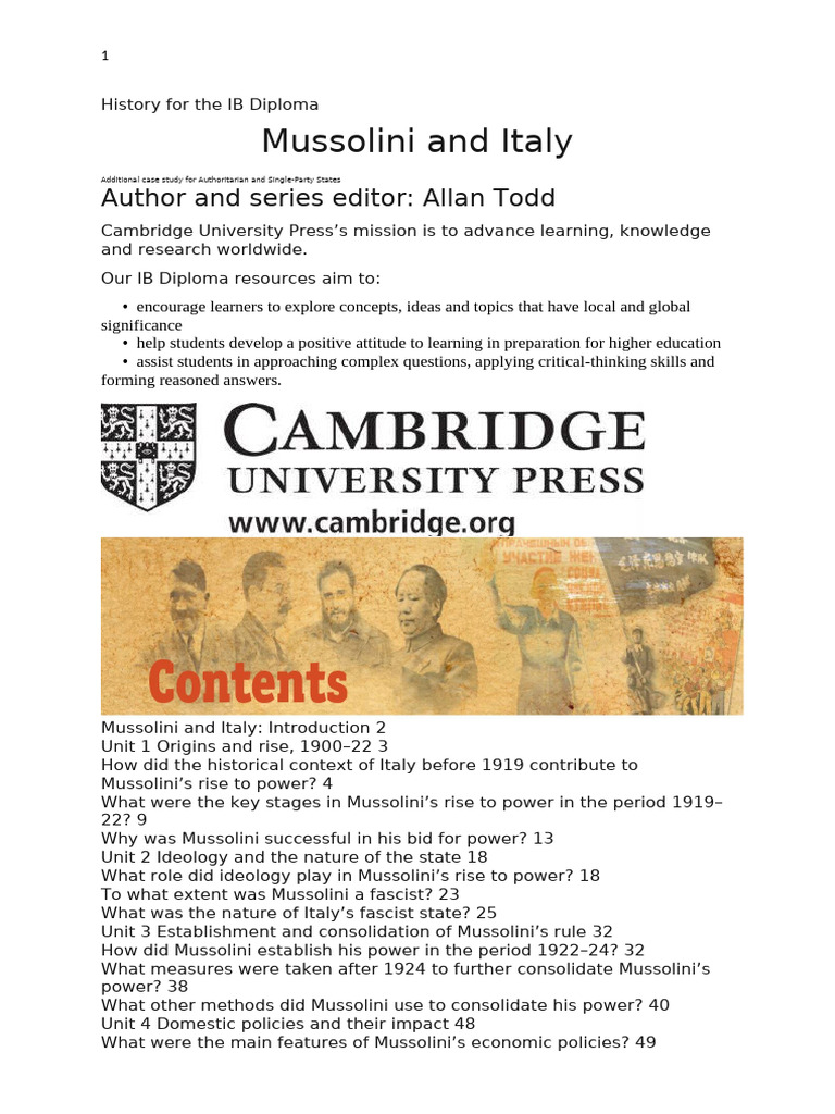 Mussolini | PDF