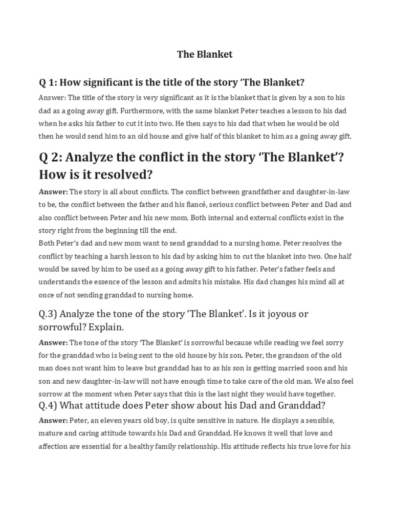 The Blanket | PDF