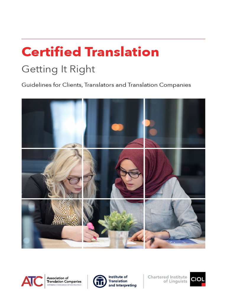 ATC CIOL ITI Getting It Right Certified Translation 2024 | PDF