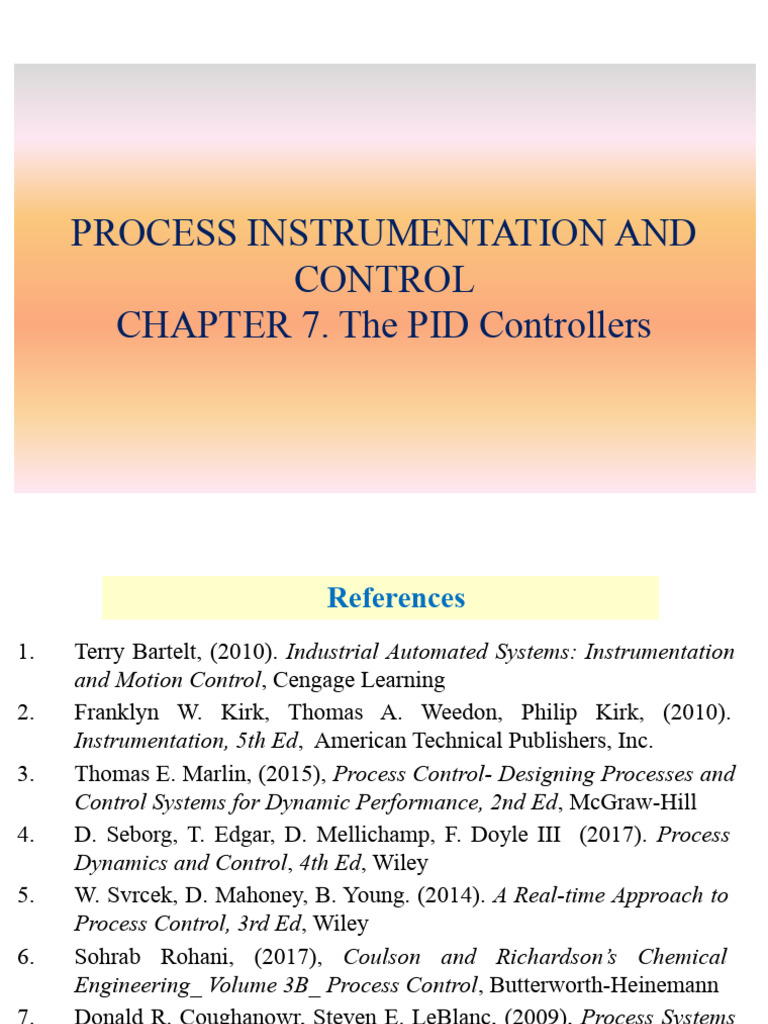Chapter 7 - The PID Controllers | PDF