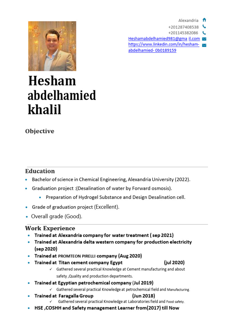 HESHAM ABDELHAMIED CV 2022... | PDF