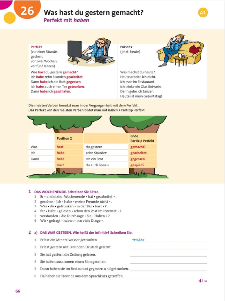 Perfekt Mit Haben | PDF