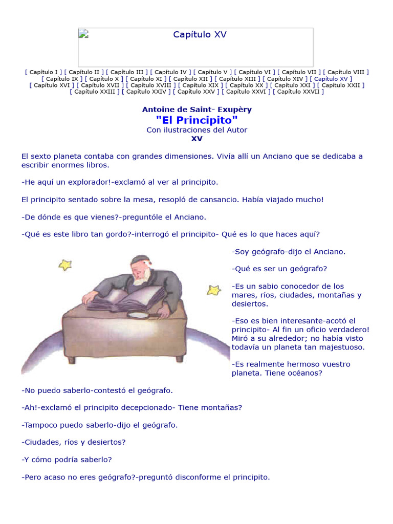 Capítulo XV El Principito | PDF