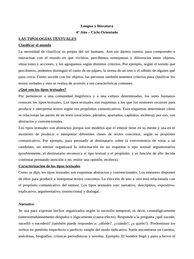 Co 4° Lengua y Literatura Actividad 1 2°etapa | PDF | Agua | Ciencia y ...