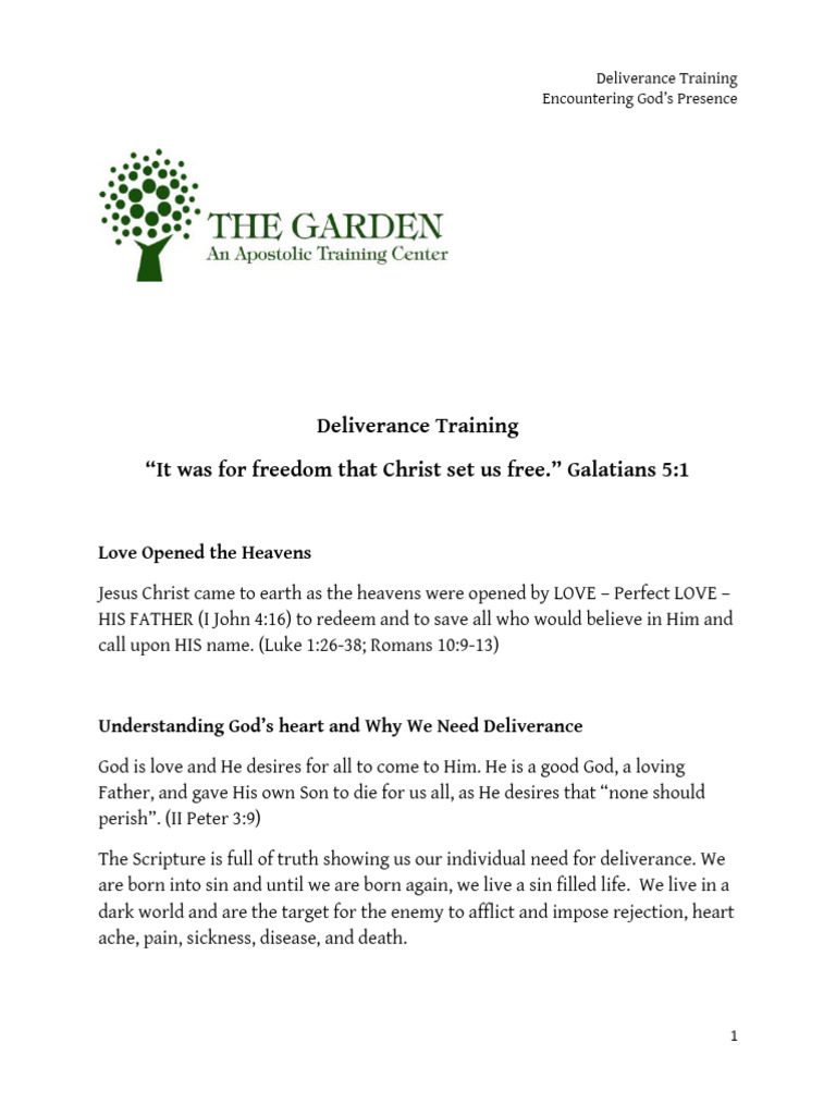 Deliverance Manual (Ready For Print) | PDF