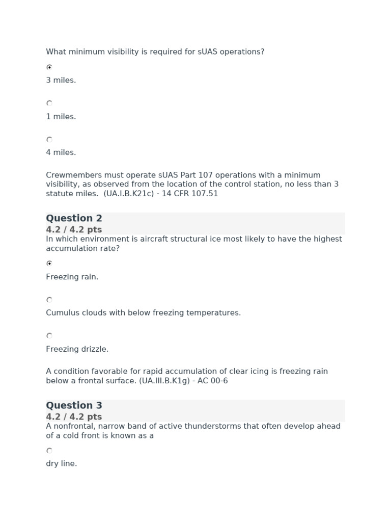 What Minimum Visibility Is Required For sUAS Operations | PDF | Thunderstorm | Cloud