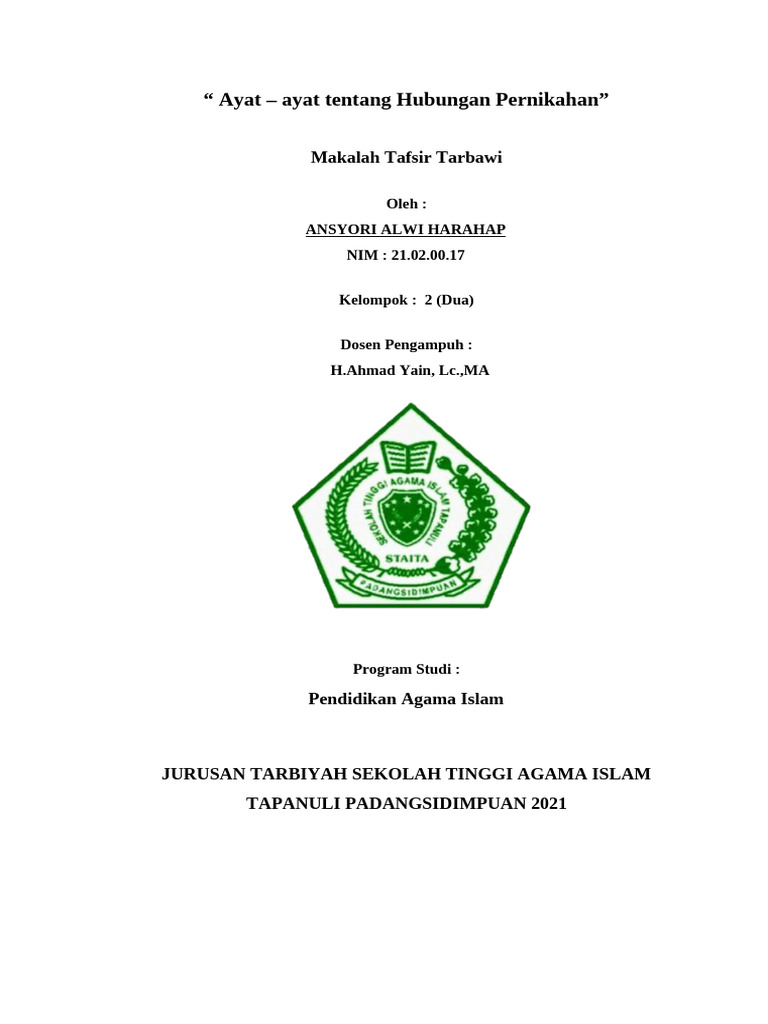 Makalah Tafsir Tarbawi | PDF