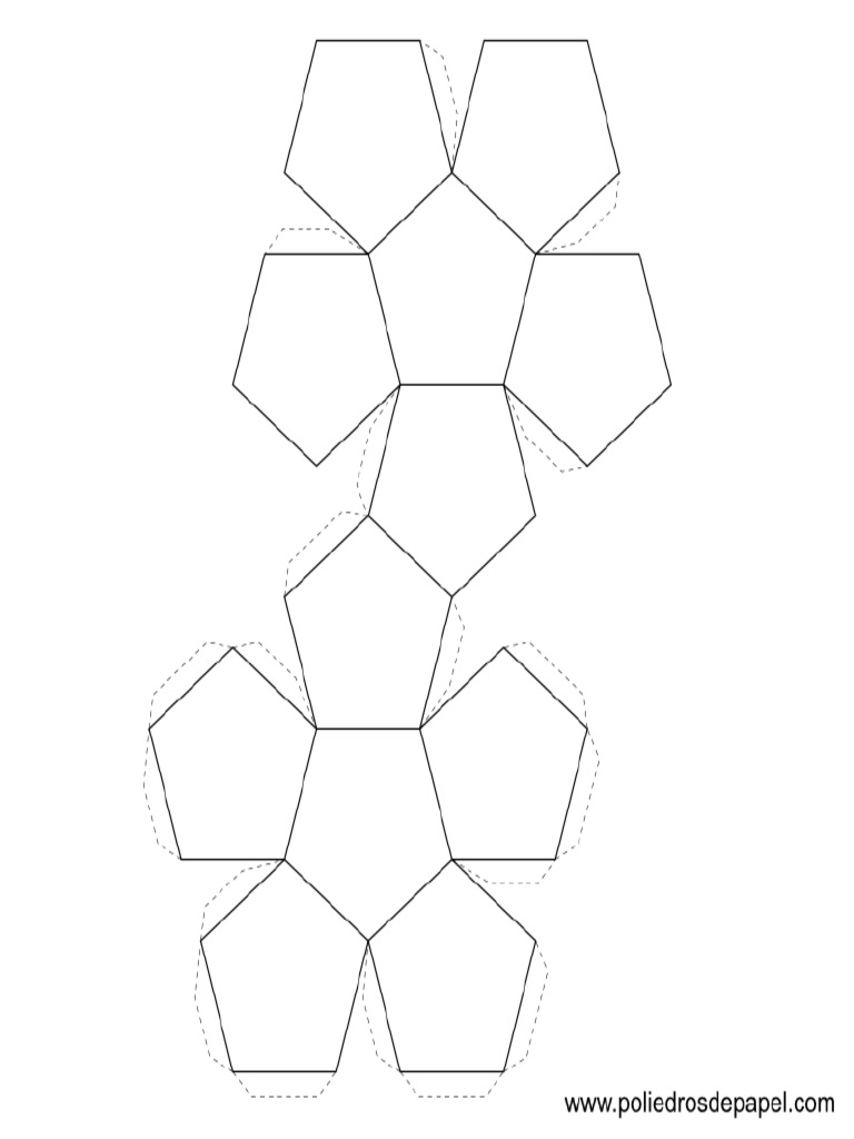 Plantilla Dodecaedro | PDF