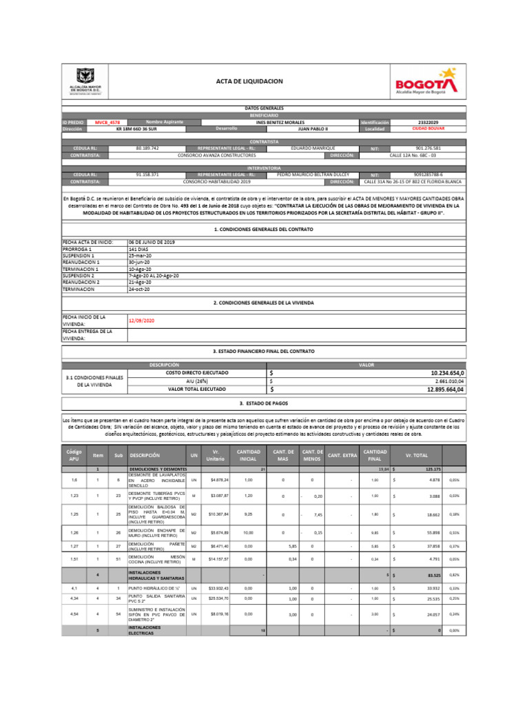 Liquidacion 4578 | PDF