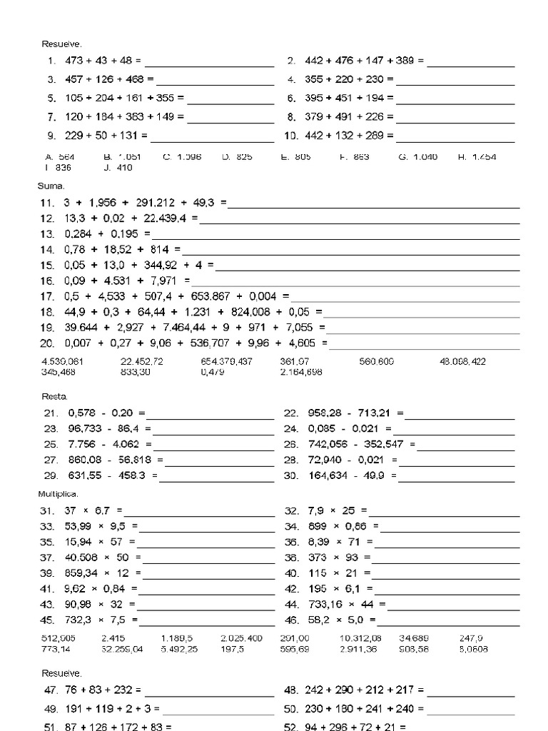 Documentos Matemática | PDF
