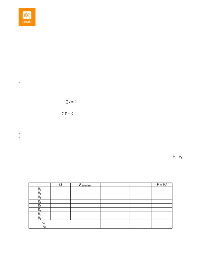Lab03 - Leyes de Kirchh | PDF