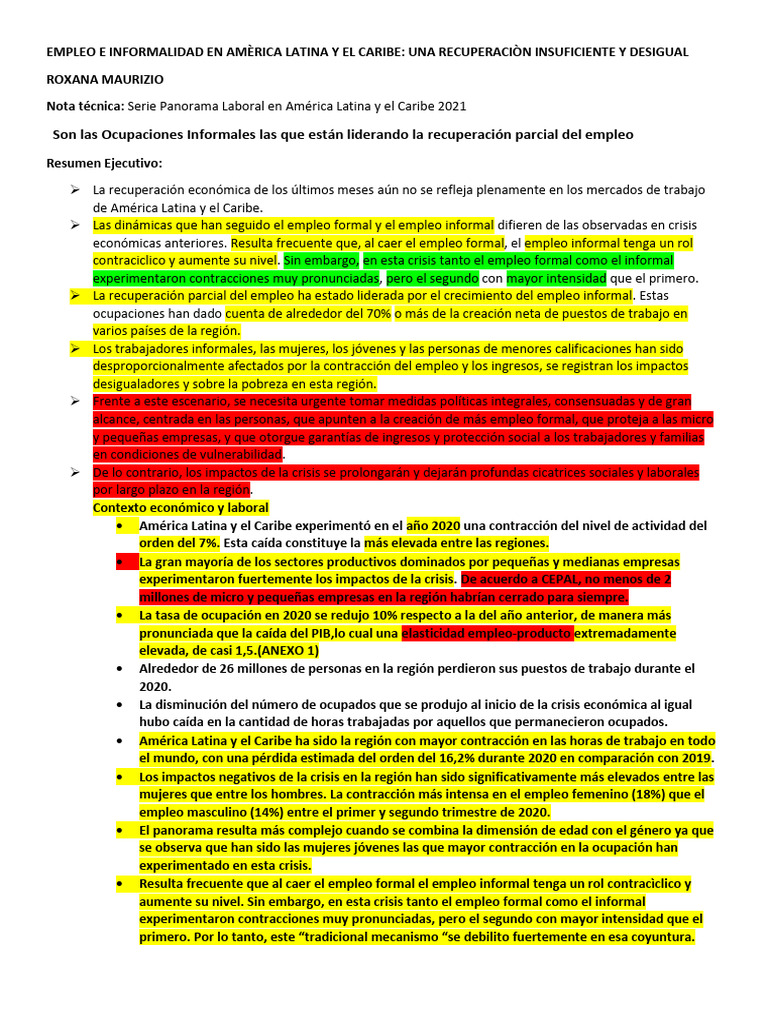 Roxana Maurizio Resumen Completo | PDF