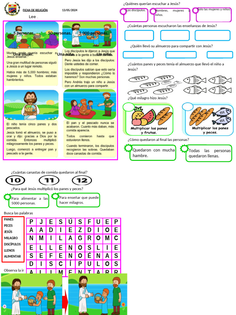 Ficha de Religión 13 | PDF