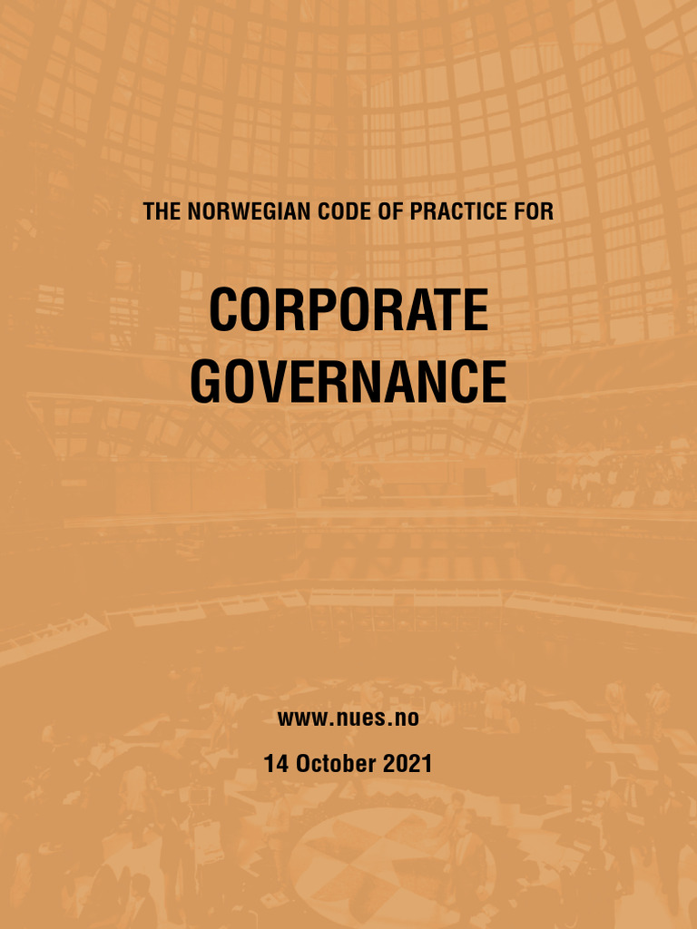 2021-10-14-The-Norwegian-Code-of-Practice-for-Corporate-Governance | PDF